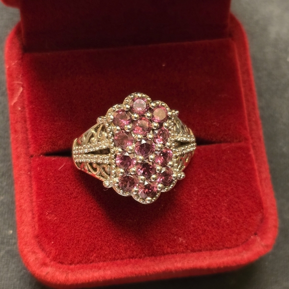 STS | Jewelry | 925 Sterling Silver Pink Kunsite Ring Size 7 | Poshmark